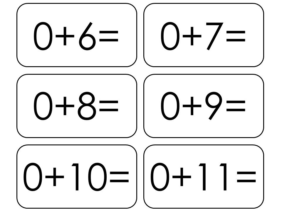 169 Printable Addition Flashcards. Facts 0-12. Preschool Thru 3rd Grade ...