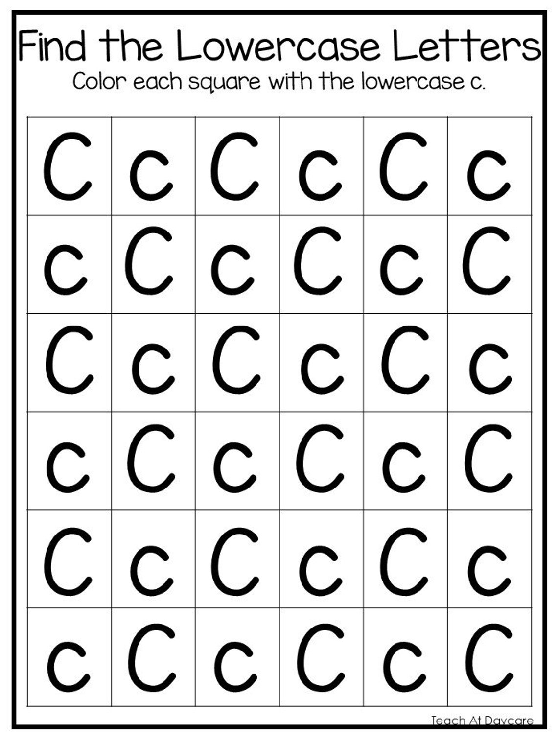 26 Find the Lowercase Letters Worksheets. | Etsy