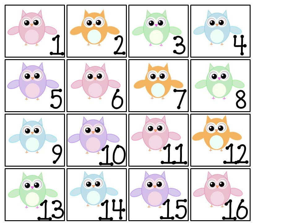 Owl Themed Printable Classroom Accessories and Decor Bulletin | Etsy