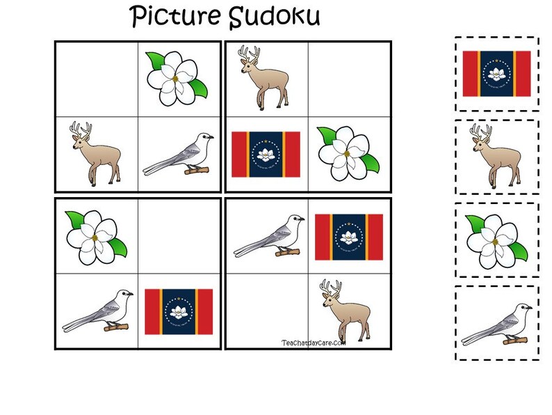 30 Mississippi State Symbols Themed Learning Games Download. | Etsy