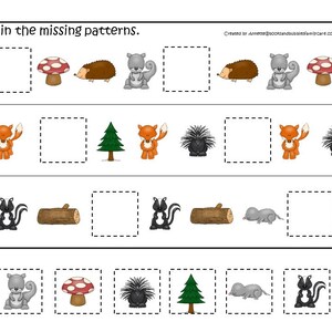 30 Woodland Animals Games Download. Games and Activities in PDF Files ...