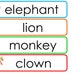 Circus Fun Single Week Themed Word Wall Set. Classroom Bulletin Board ...