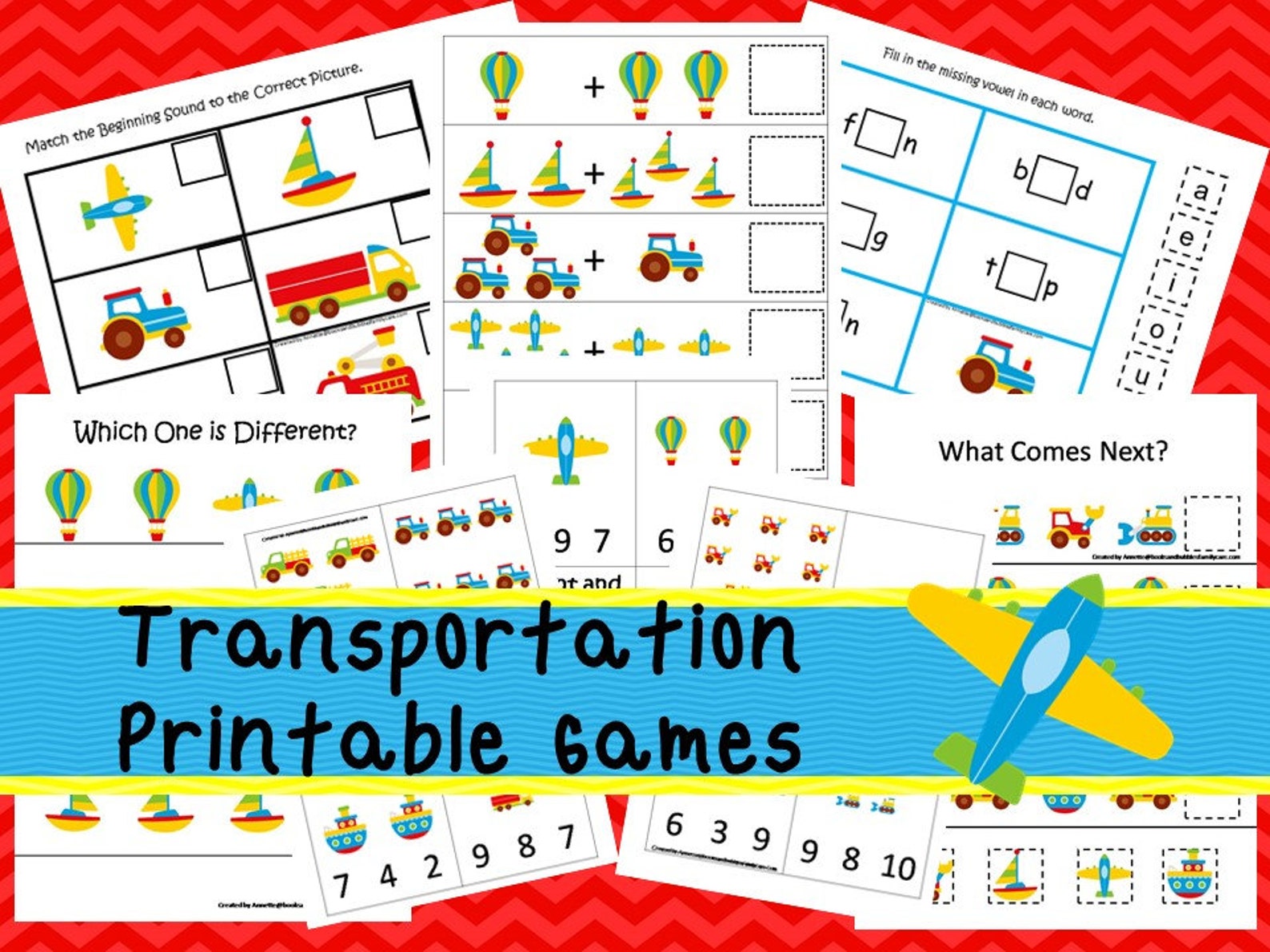 30 Transportation Games Download. Games and Activities in PDF - Etsy