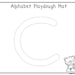 26 Printable Alphabet Uppercase Play Dough Mats Worksheets. Preschool ...