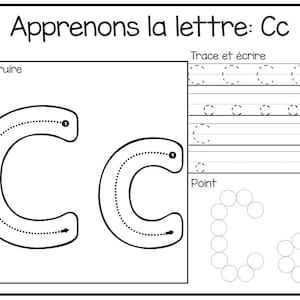 Let's Learn the Letters in French-build, Trace and Write, and Dot ...