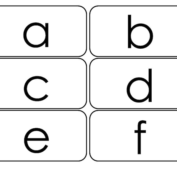 Alphabet Flashcards - Etsy