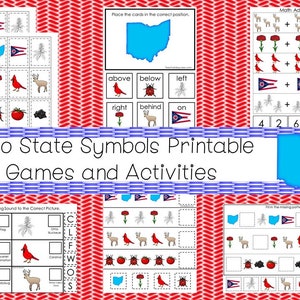 30 Ohio State Symbols Themed Learning Games Download. ZIP File ...