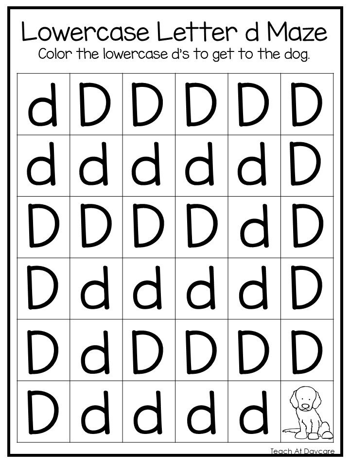 26 Lowercase Letter Maze Worksheets. Preschool-Kindergarten | Etsy