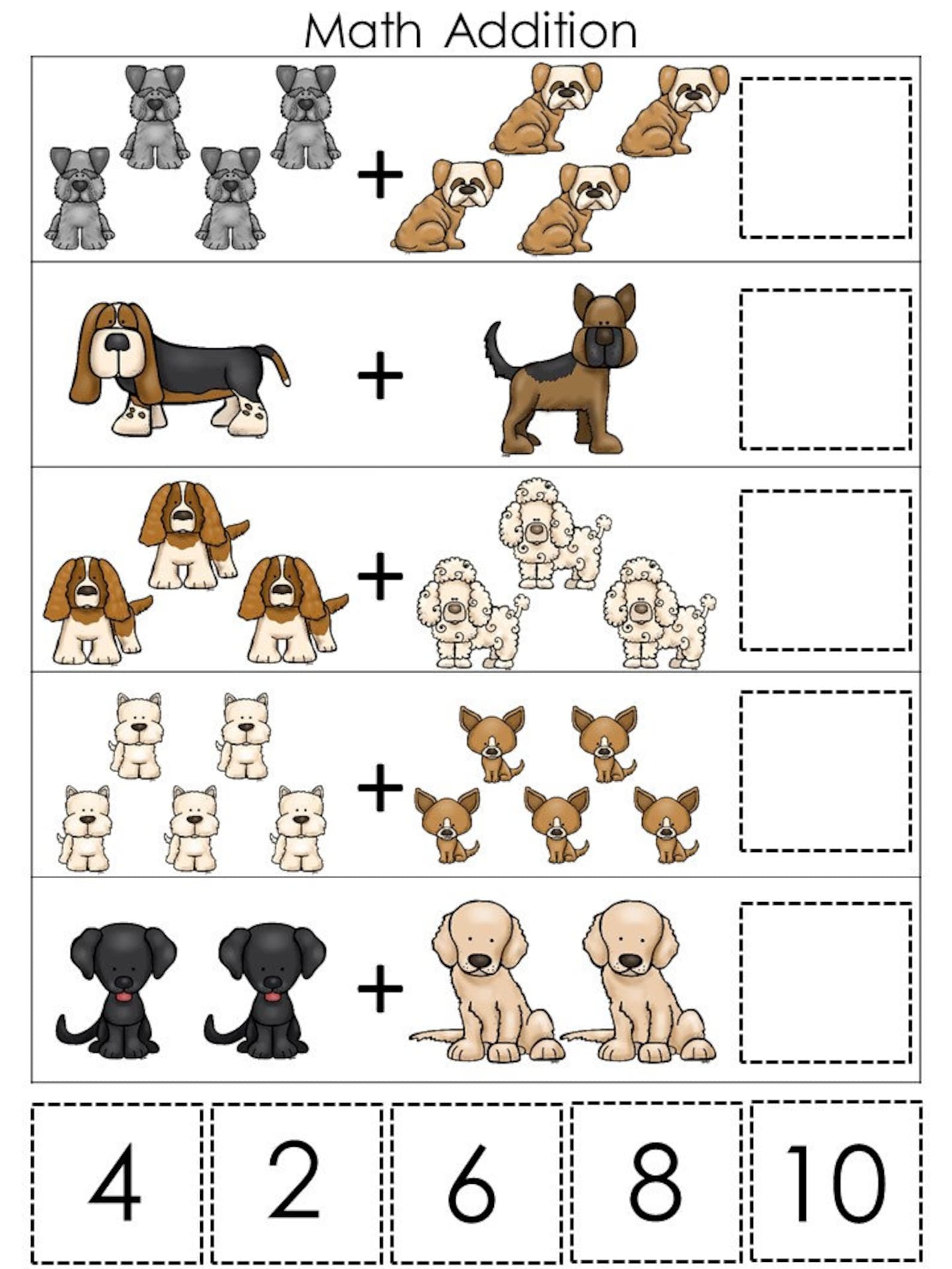 30 Dogs Printable Preschool Games Download. Games and | Etsy