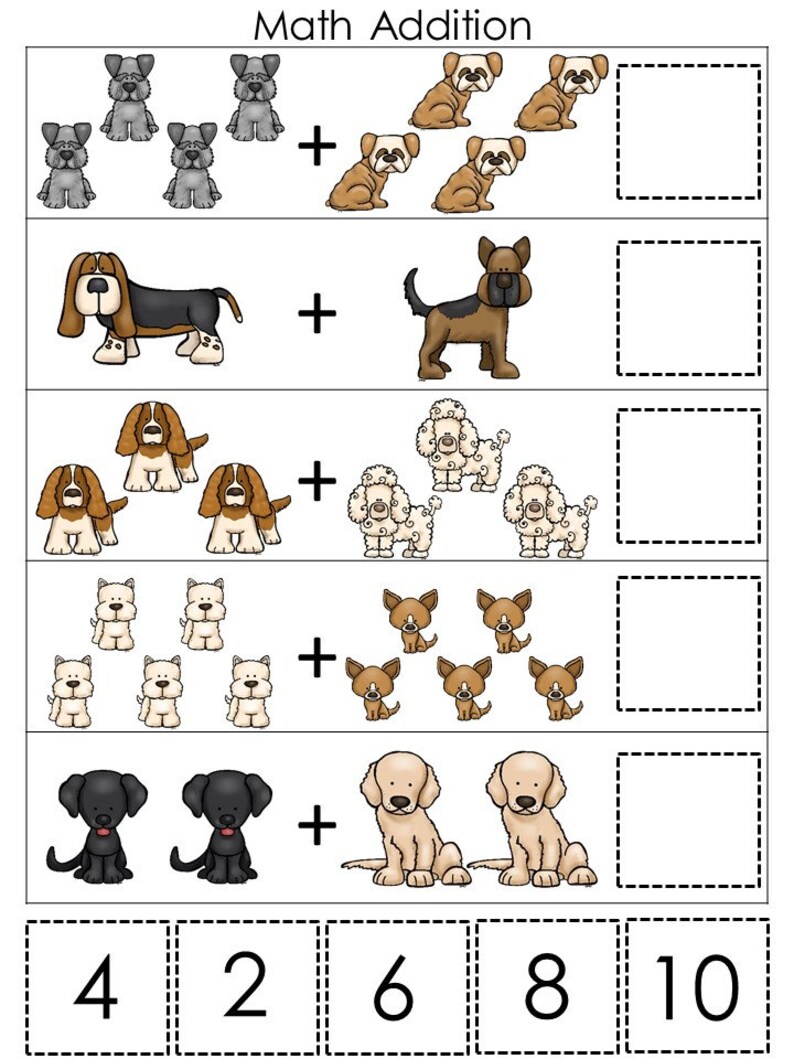 30 Dogs Printable Preschool Games Download. Games and Activities in PDF ...