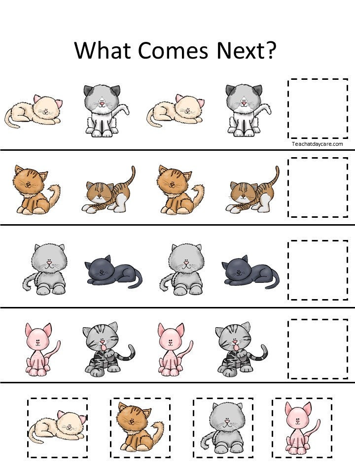 30 Printable Cats Preschool Educational Games Download. Games | Etsy