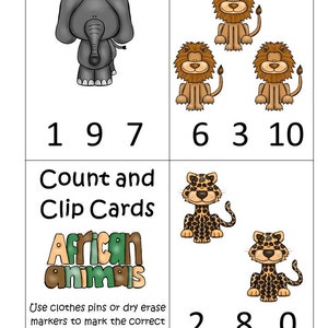 30 African Animals Games Download. Games and Activities in PDF Files ...