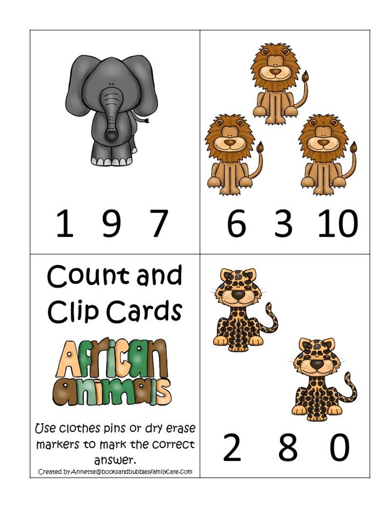 30 African Animals Games Download. Games and Activities in PDF | Etsy