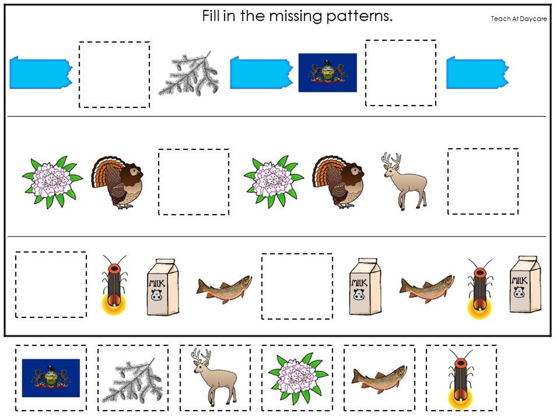Pennsylvania State Symbols Learning Games (preschool-1st Grade ...
