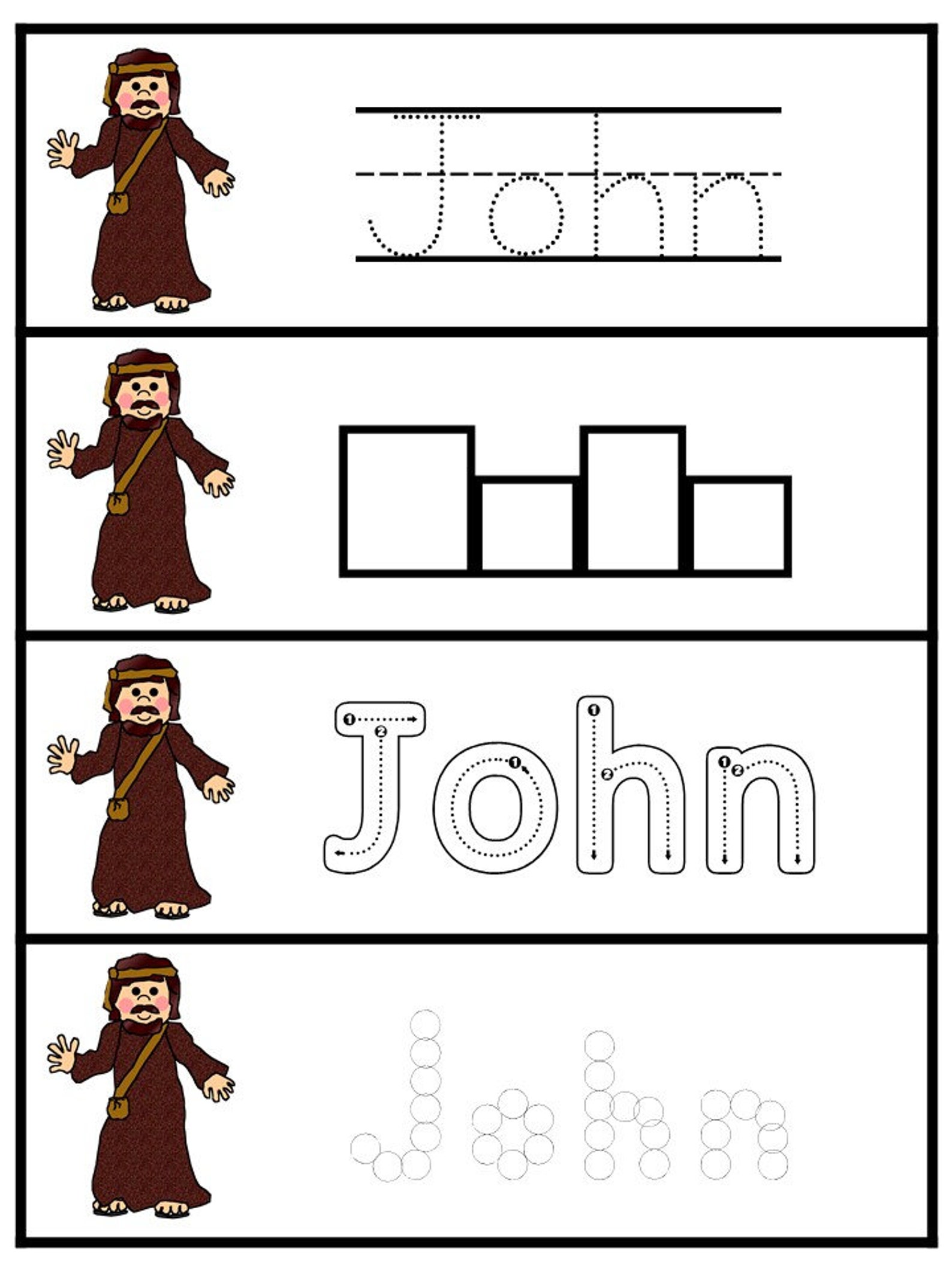 The 12 Apostles Unit Study Sets. Worksheets and Activities in - Etsy