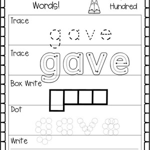 100 Printable Let's Learn Fry 5th Hundred Sight Words Worksheets. 4th ...