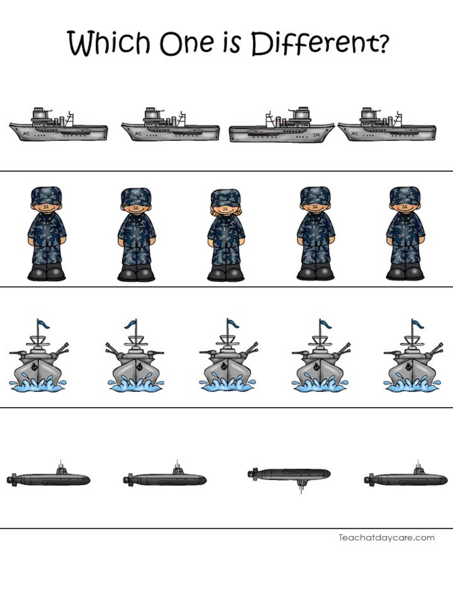 30 US Navy Preschool Games and Activities Download. Printable - Etsy