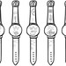 26 Printable Alphabet Watches. Preschool-kdg Phonics. - Etsy