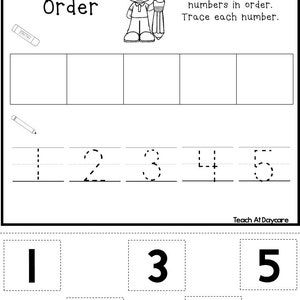 18 Printable Number Matching Worksheets. Preschool-kindergarten Numbers ...