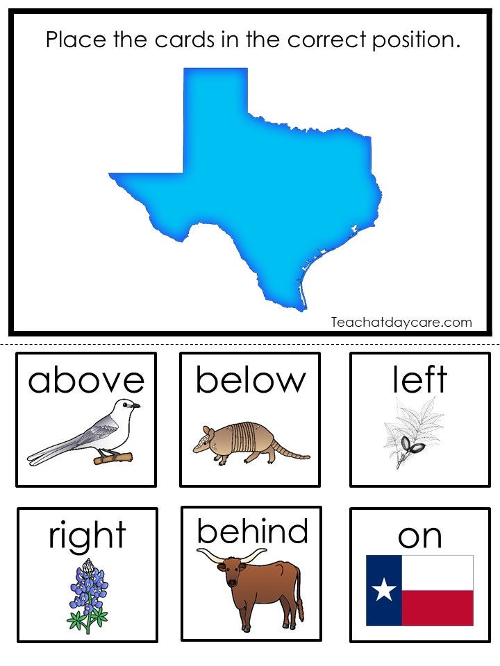 Texas State Symbols Worksheets