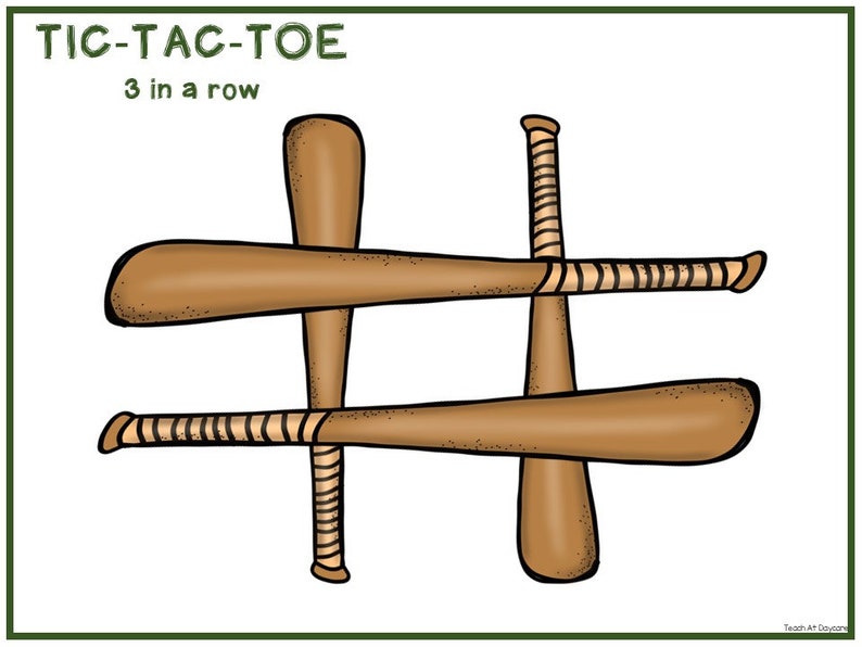 10 Printable Baseball Themed Kindergarten Math Center Games and ...