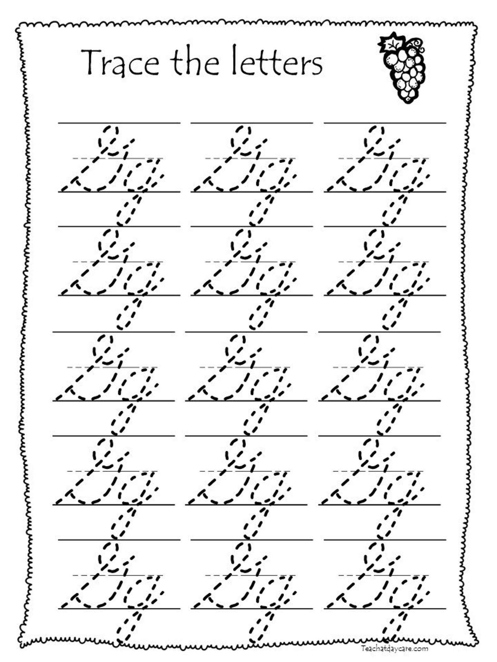 26 Printable Cursive Trace the Alphabet Worksheets. 1st-4th Grade ...