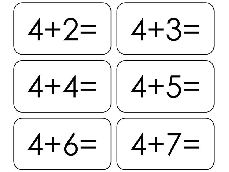 169 Printable Addition Flashcards. Facts 0-12. Preschool Thru - Etsy