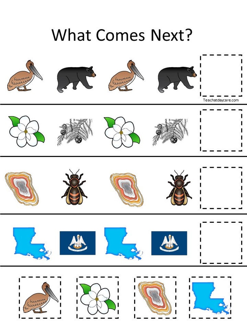 30 Louisiana State Symbols themed Learning Games Download. ZIP | Etsy