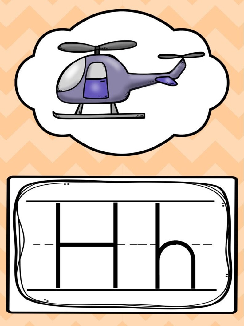 26 Printable Chevron Themed Alphabet Posters. 8x10 - Etsy