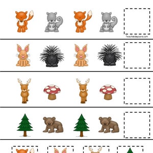 30 Woodland Animals Games Download. Games and Activities in PDF Files ...