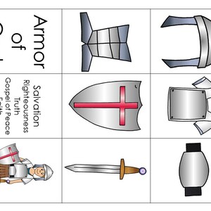 Armor of God Activities and Worksheets Packet. NIV Tracing, Coloring ...