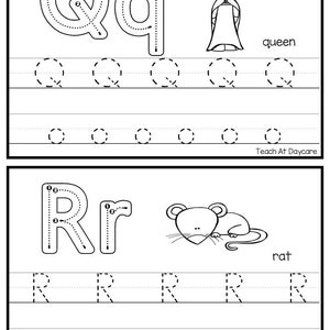 26 ABC Phonics Tracing Cards. Preschool- Kindergarten Handwriting and ...