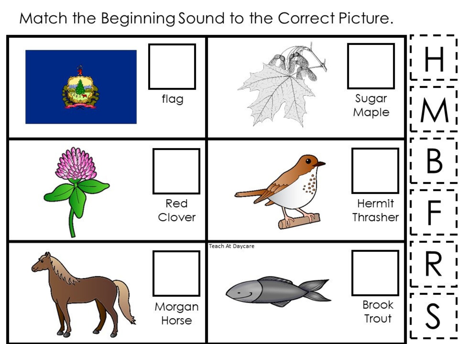 30 Vermont State Symbols Themed Learning Games Download. ZIP - Etsy