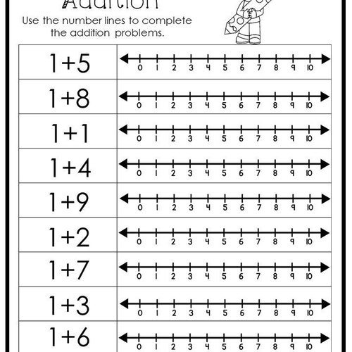 20 Printable Addition Worksheets. Numbers 1-10. Preschool-1st - Etsy UK