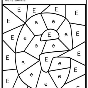 Lowercase Hidden Letters Worksheets. Letter Recognition. Preschool-kdg ...