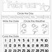 12 Printable Preschool Calendar Worksheet Pages. Month, Day, Date ...