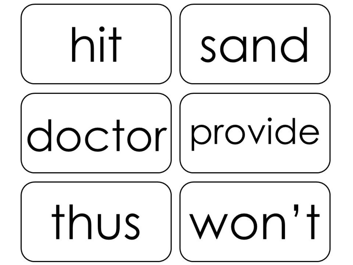 100 Printable Fry's Ninth Hundred Sight Word Flashcards. - Etsy
