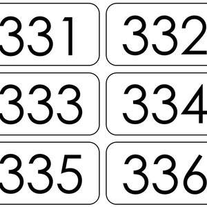 100 Printable Numbers 301-400 Flashcards. Preschool Thru Third Grade ...
