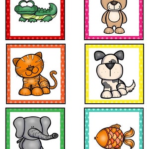 Animal Alphabet Bingo Phonics Game and Worksheets. Color & Black and ...