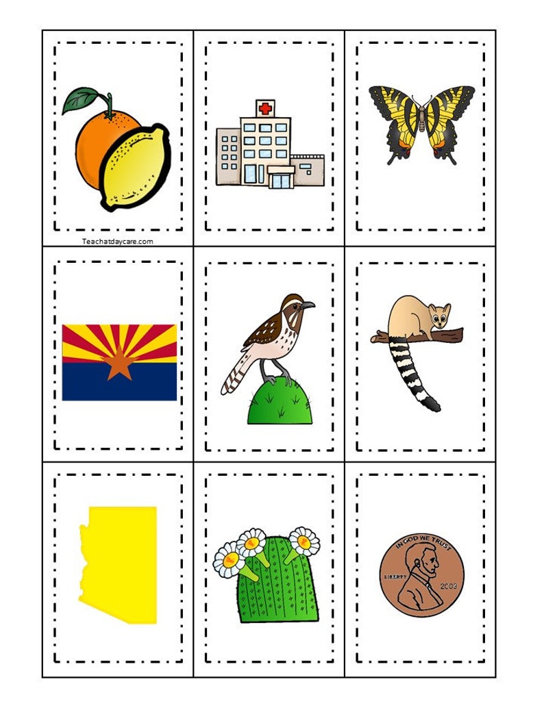 30 Arizona State Symbols Themed Learning Games Download. ZIP - Etsy