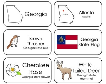 Tarjetas Didácticas De Los Estados Y Capitales Del Sureste