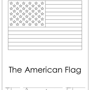 8 My America Symbols Color and Tracing Sheets. Preschool and ...