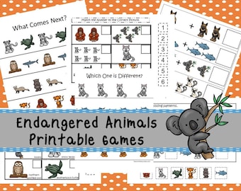 30 Mountain Animals Games Download. Games and Activities in | Etsy