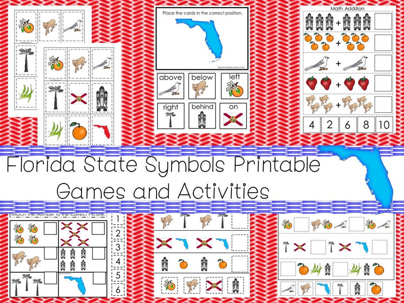 30 Florida State Symbols Themed Learning Games Download. ZIP | Etsy