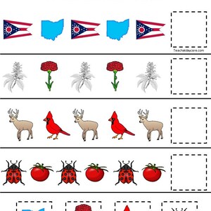 30 Ohio State Symbols Themed Learning Games Download. ZIP File ...