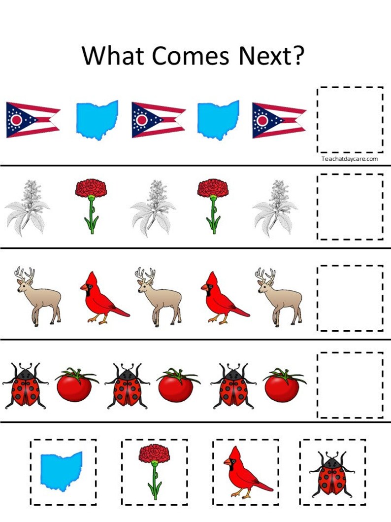 30 Ohio State Symbols Themed Learning Games Download. ZIP File | Etsy