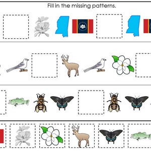 30 Mississippi State Symbols Themed Learning Games Download. ZIP File ...
