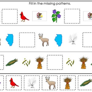 30 Illinois State Symbols Themed Learning Games Download. ZIP File ...