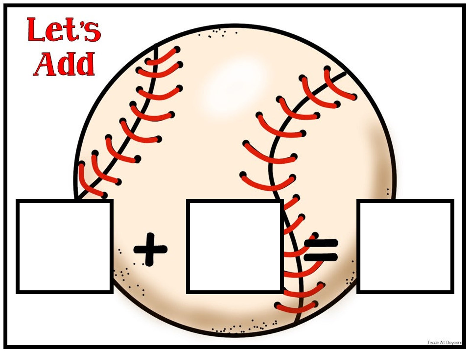 10 Printable Baseball Themed Kindergarten Math Center Games and ...