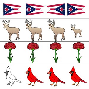 30 Ohio State Symbols Themed Learning Games Download. ZIP File ...